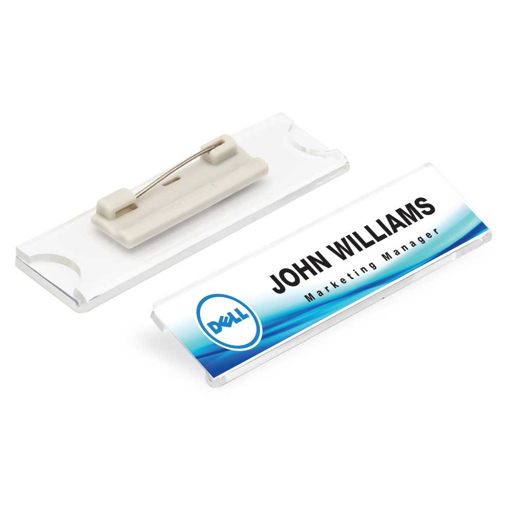 Reusable Acrylic Name Badges | Promotional Gifts Suppliers